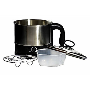 70019 Uniware 1.2 Liter Stainless Steel 304 Electric Cooker With Rotating Base