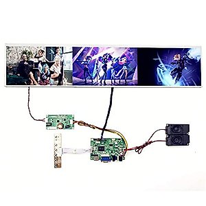 DHL/UPS for 24 inch 1920 * 360 Ultra Wide Stretched Bar LCD Advertising Display ， Ultra Stretched bar LCD Display Kits Outline Size 612.7(W)×132.1(H) mm