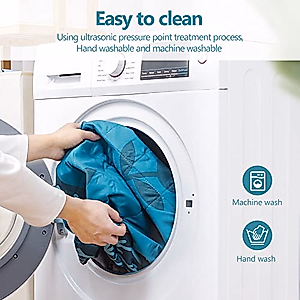 Homde Picnic Blanket 79"x79" Beach Blanket Waterproof Sandproof for Outdoor Beach Camping Hiking Travel Machine Washable Blue Garden