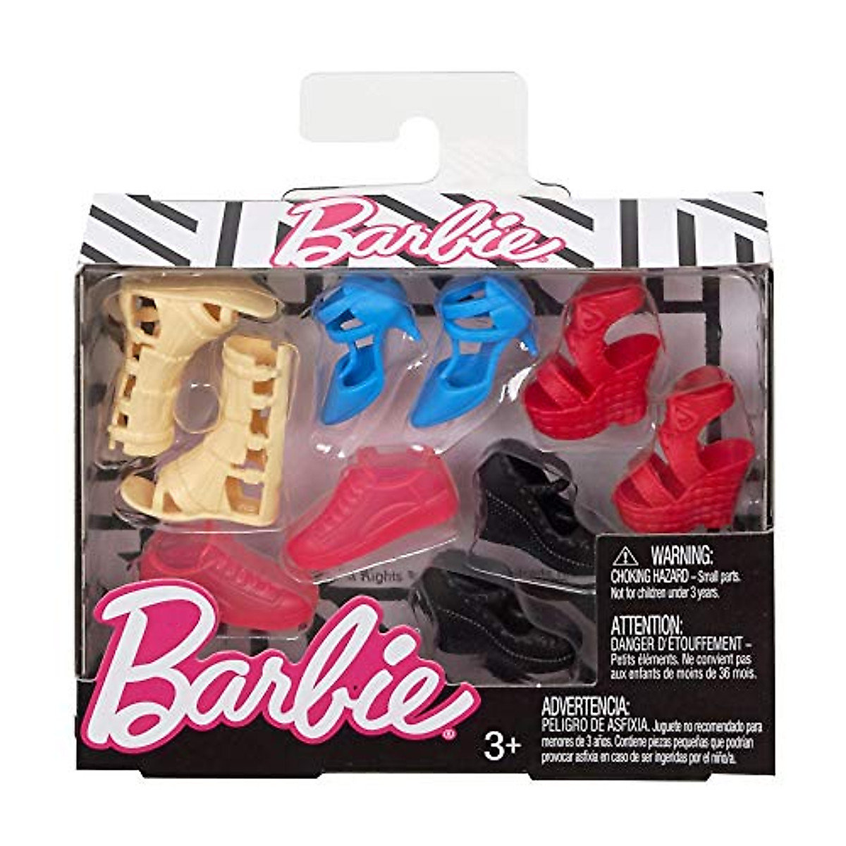 Barbie Accessories Curvy & Tall Doll Shoe Pack