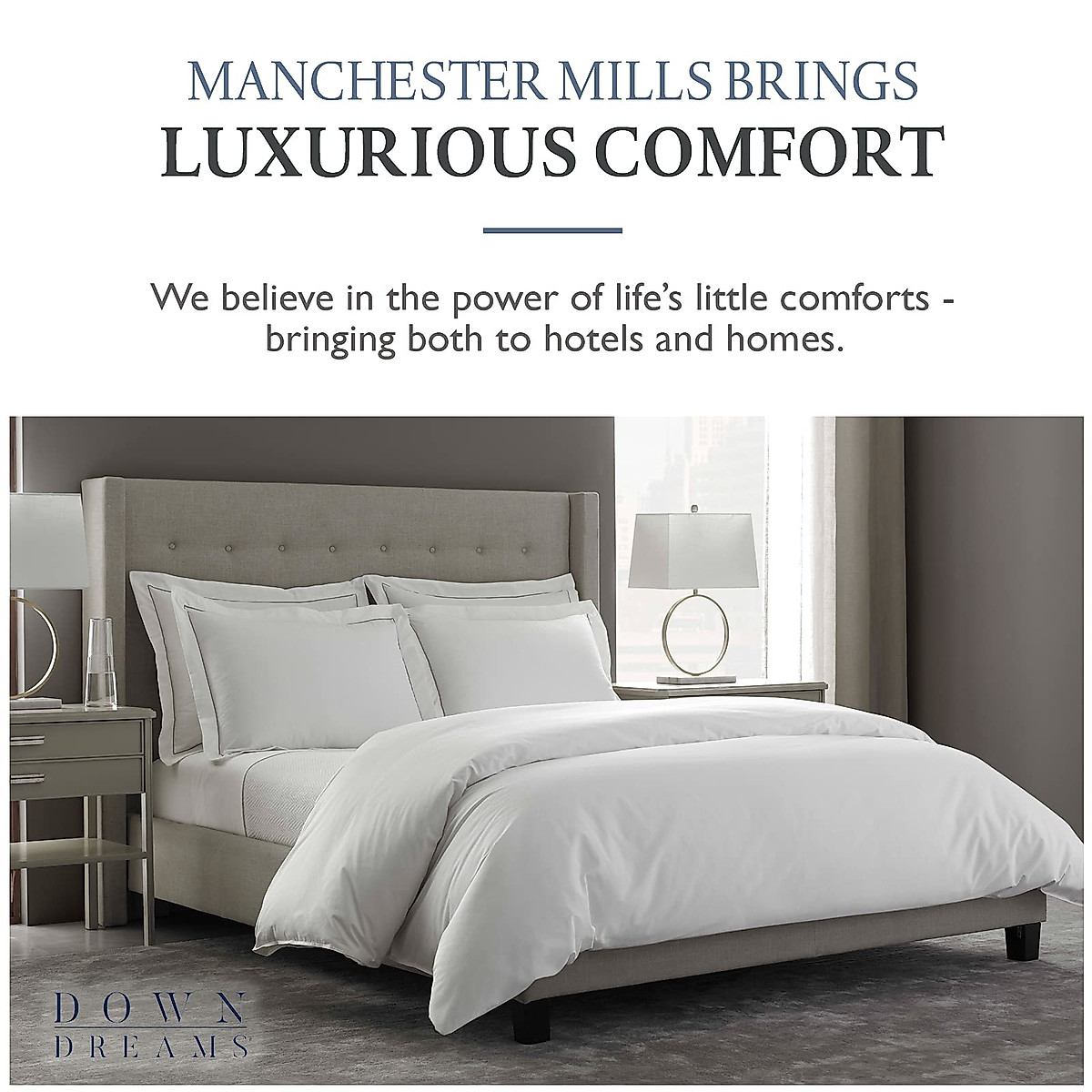 Down Dreams Manchester Mills Classic Pillows - Queen/Firm Support 2-Pack