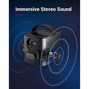 Nebula by Anker Mars II Pro 500 ANSI Lumen Portable Projector, Black, 720p Image, Video Projector, 30 to 150 Inch Image TV Projector, Movie Projector (Renewed)