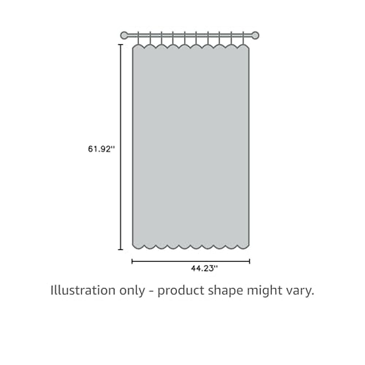 DriftAway Farmhouse Double Layer Linen Blackout Tie Up Curtains Thermal Insulated Striped Fully Lined Balloon Roman Shade Bathroom Window Adjustable Rod Pocket 45 Inch by 63 Inch Roman Black