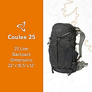 Mystery Ranch Coulee 25 Backpack - Daypack Built-in Hydration Sleeve, Black, L/XL