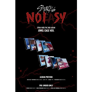 JYP Ent. STRAY KIDS - NOEASY [Jewel Case] (Vol.2) Album+Extra Photocards Set (LEE KNOW ver.) JYPK1272