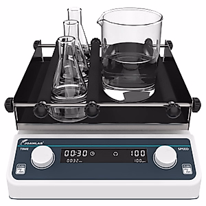 JOANLAB Lab Orbital Shaker Mixer 40-200rpm Adjustable, Timed and Continuous Modes,Digital Orbital Rotator Shaker (OS-20PRO)