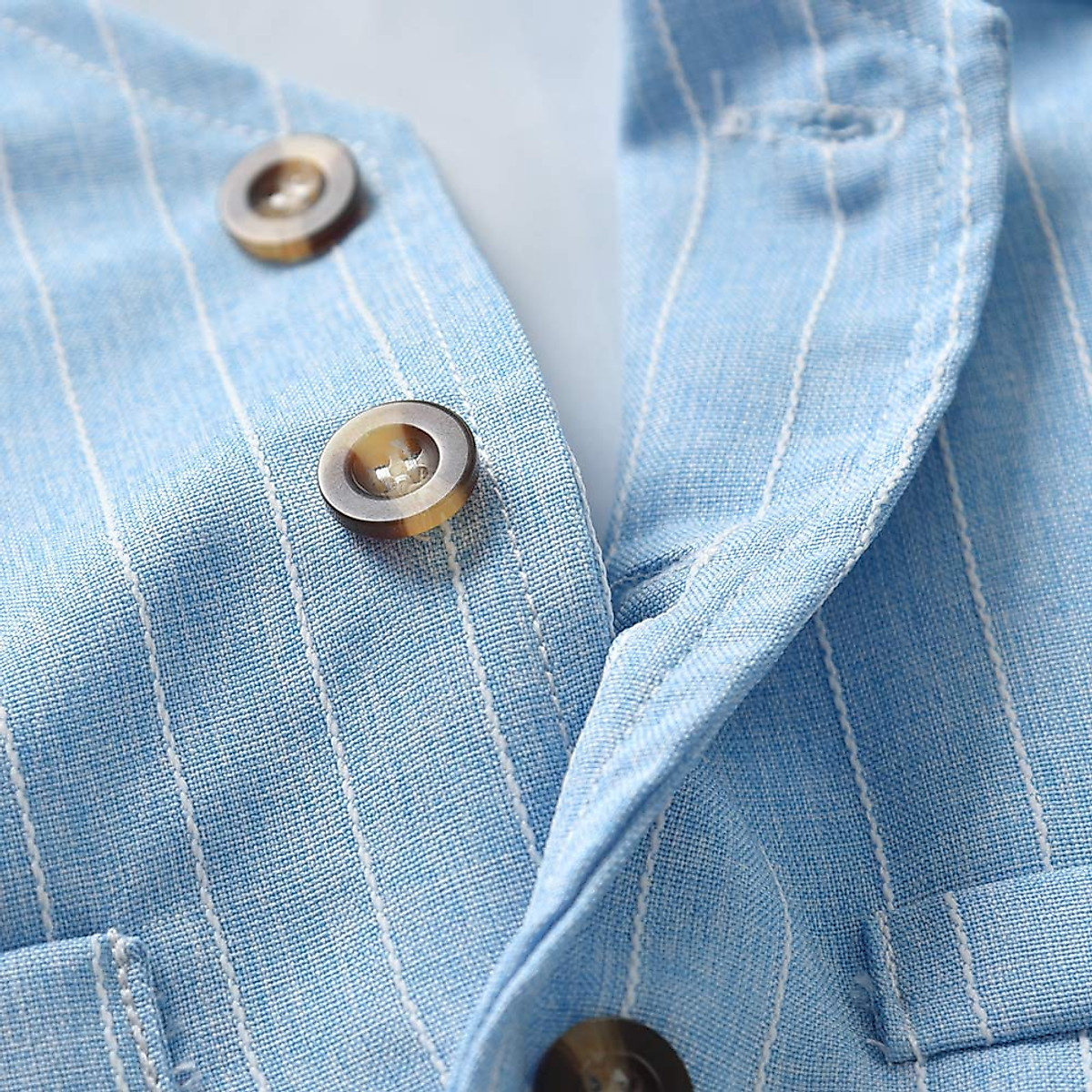 Tem Doger Baby Boys Formal Suit Toddler Gentleman Set Dress Slim Fit Long Sleeve Shirt+Blue Vest+Pants Outfits Tuxedo (90/12-18 Months, blue2)