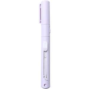 Purple Mini Pen Style Shears,Folding Student Portable Scissor with Cover,Ceramic Pencutter Stainless Steel Shears Office Cutting Tools