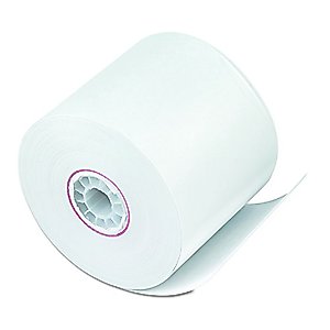 PM Company 08677 Paper Rolls, One Ply Adding Machine/Calculator, 2 1/4" x 150 ft, White (Case of 100)