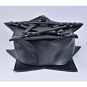 Nite closet Gothic Bags and Purses Pentagram Star Shoulder Bag for Women (Black)