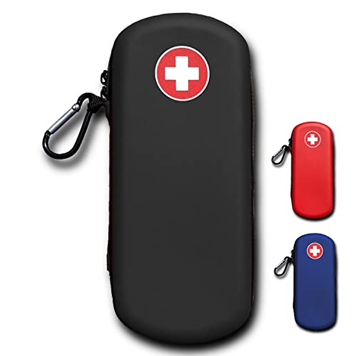 CozmicDriftr EpiPen Carrying Case, Medical Travel Organizer, Water Resistant, Durable, Holds 2 Epipens, Auvi-Q, Eye Drops, Nasal Sprays and Other Essential Allergy Supplies