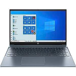 HP 2023 Pavilion 15.6” FHD IPS Touchscreen Laptop 10-Core Intel Core i7-1255U Iris Xe Graphics 16GB DDR4 512GB NVMe SSD USB-C w/DP WiFi AX BT Webcam HDMI2.1 Backlit KB Windows 11 Pro w/RE USB