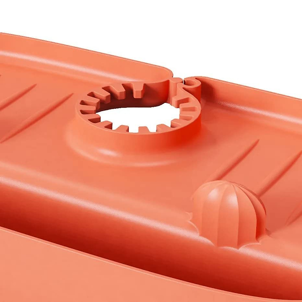 Kitchen Faucet Splash-Proof Draining Rack | Non-Slip Countertop Pad | Storage Rack Mat for Faucet to Keep Sponge | Water Collection Pad | White Rack | Orange Rack (Orange)