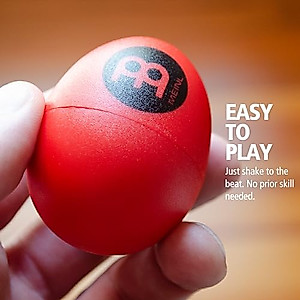 Meinl Percussion Set Egg Shakers 4-Piece Pack for All Music with Different Volume — NOT Made in China — Durable All-Weather, 2-Year Warranty (ES