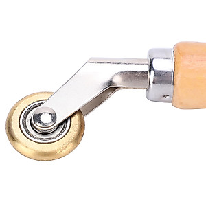 PVC/TPO/EPDM Single Ply Roofing Brass Penny Roller and Flooring Corner Detail Seam Roller (6mm x 30mm)
