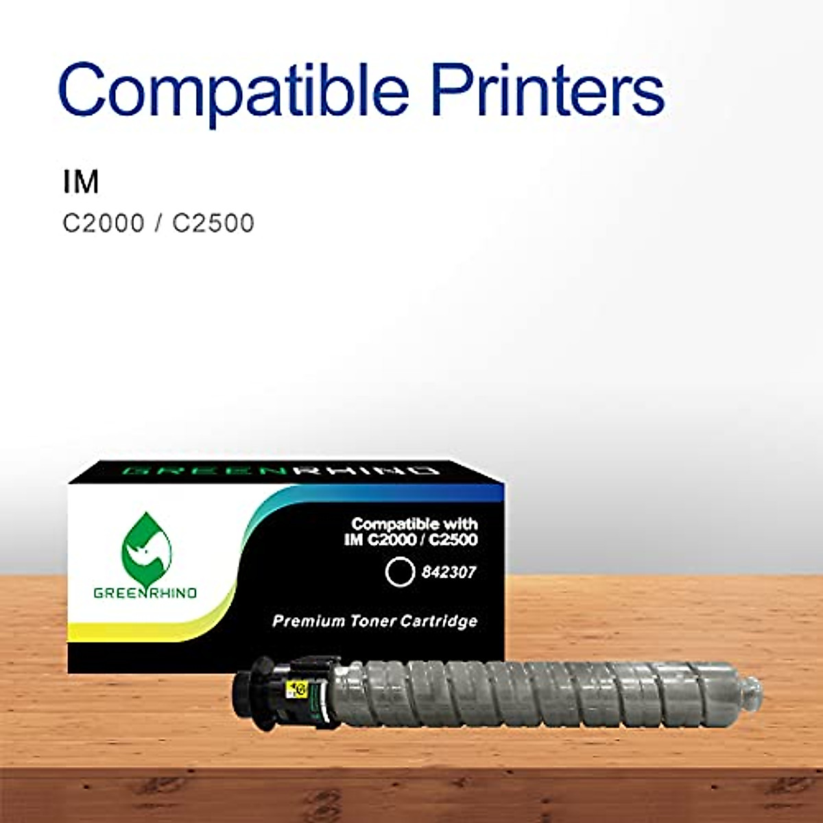 GREENRHINO Remanufactured (High Yield) Toner Cartridge Replacement for Ricoh IM C2000 / IM C2500-842307 (Black, 1-Pack)