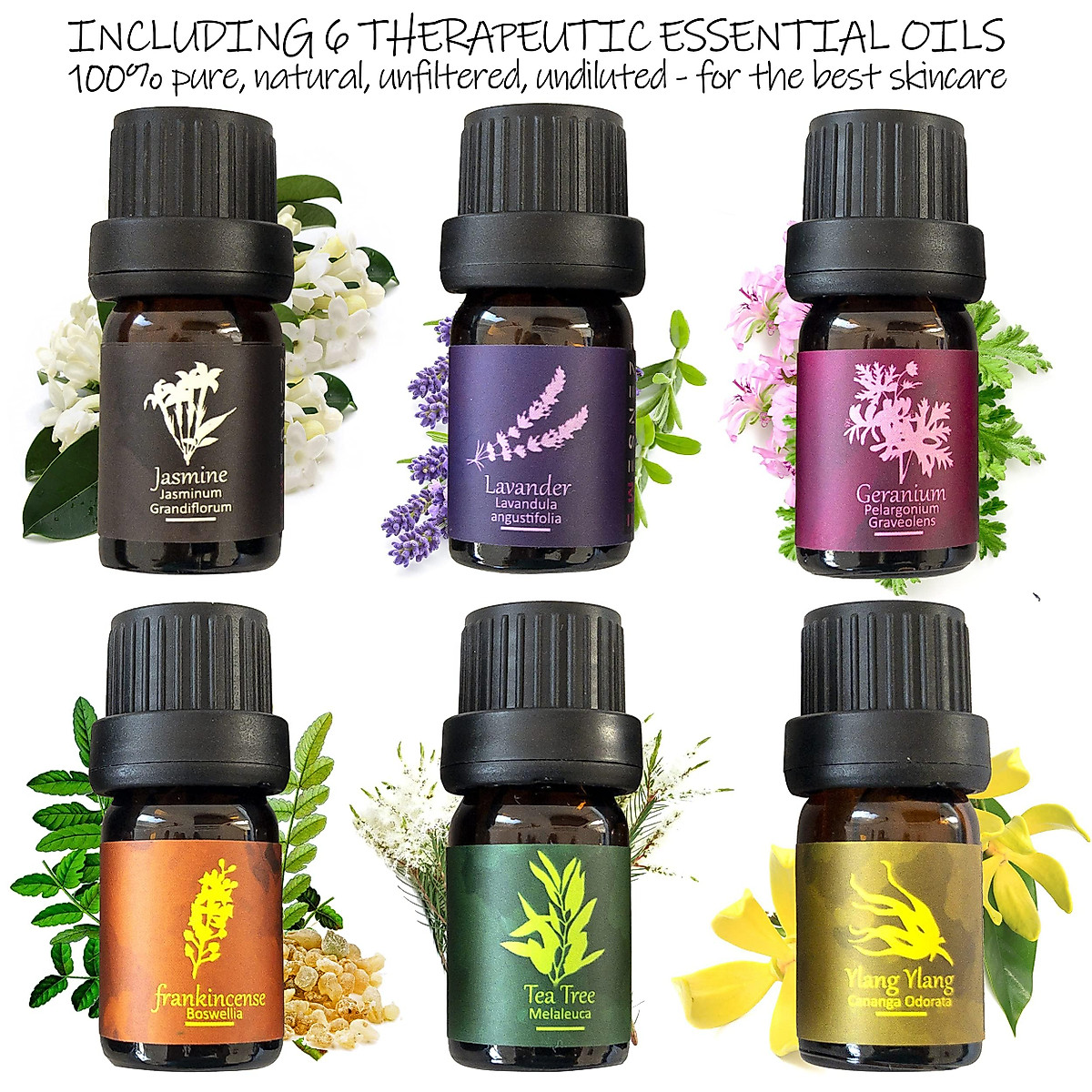 Soap Making Kit for Adults, Make Your Own Soap with Melt and Pour diy Natural Soap supplies; 6 Essential Oils, Silicone Soap Mold, Spoon, Dried Flowers, 2lbs. Shea Butter Soap Base, 4 Colors, 9 Labels