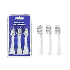 Toothbrush Replacement Heads 3 pcs for P3, S81, Made of Dupont Bristles, Soft Gum, Tongue Coating
