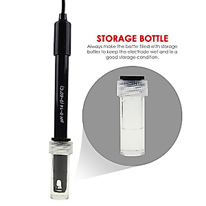 DANOPLUS 300 cm Long Cable Electrode Replaceable pH Probe (0-14 pH), BNC Connector with 6 Packets of Calibration Powder