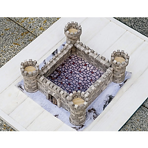 Wise Elk Toy Eagle Nest Castle Educational Gift Construction Set, Real Plaster Bricks, Gypsum Reusable Building Kit, 870 Piece