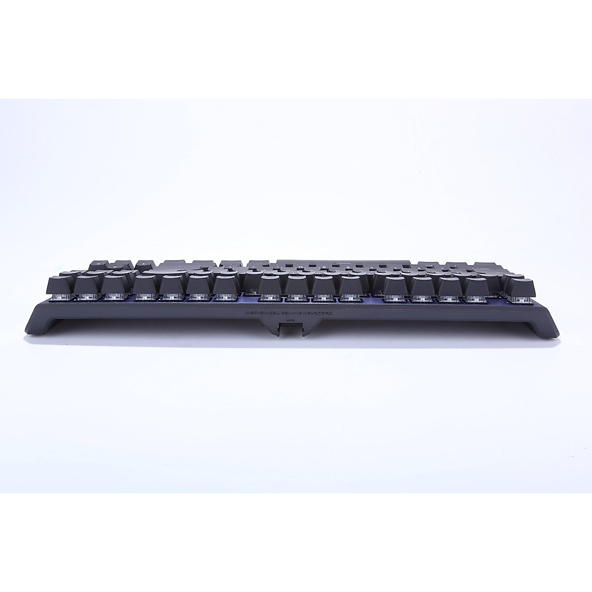 Rantopad MXX Mechanical Gaming Keyboard - 87 Keys,White Backlit, Red Switches, Blue Aluminum Cover, N-Key Rollover