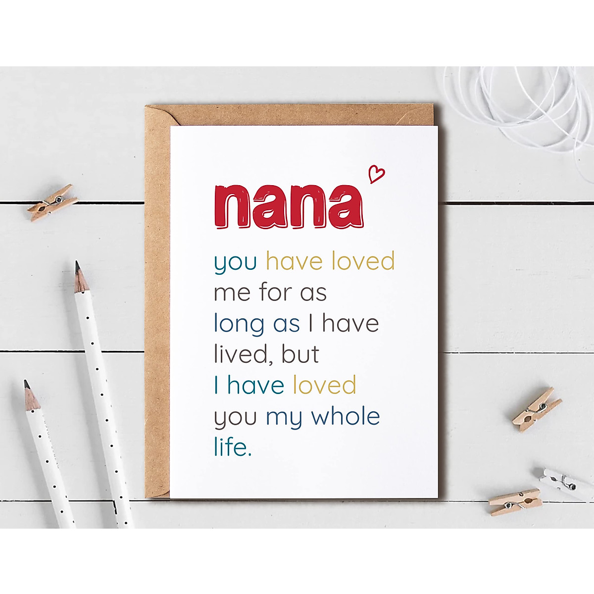 Nana You Have Loved - Special Nana's Day Card - Birthday Card For Nana - Sentimental Card For Nana - Meaningful Card For Nana…