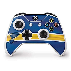 Skinit Decal Gaming Skin Compatible with Xbox One S Controller - Officially Licensed NHL St. Louis Blues Jersey Design