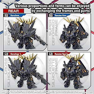 Bandai Hobby - Gundam UC - #19 Unicorn Gundam 02 Banshee (Destroy Mode) & Banshee Norn Parts Set, Bandai Spirits SDCS Model Kit