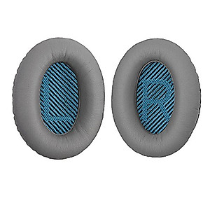 MMOBIEL Ear Pads Cushions Earpad Compatible with Bose QuietComfort Headset QC2 QC15 QC25 QC35 AE2 AE2i AE2 AE2-W (Grey)