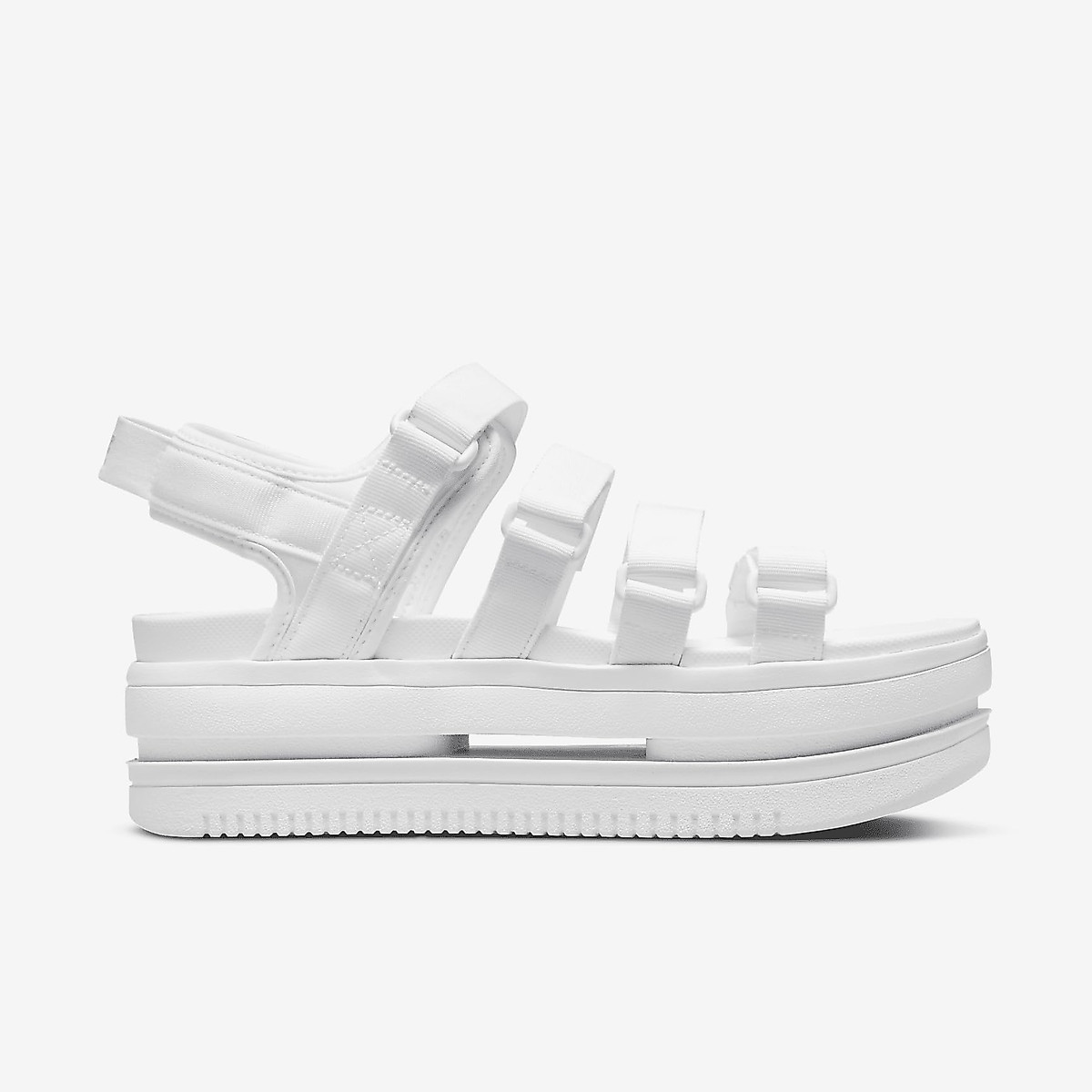 Nike Women's Icon Classic Sandal NA White/Pure Platinum-White (DH0224 100) - 9