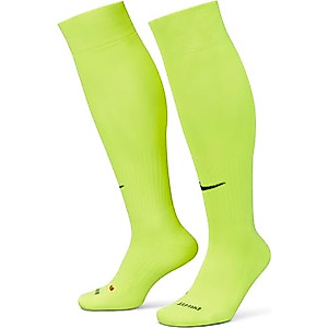 Nike Classic II Cushion Over-the-Calf SOCKS SX5728 702 (yellow, LARGE)