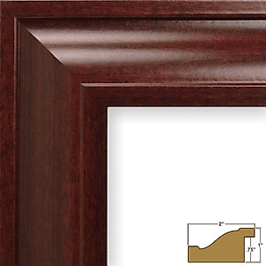 Craig Frames 76039 8 by 10-Inch Picture Frame, Smooth Wood Grain Finish, 2-Inch Wide, Cherry Red