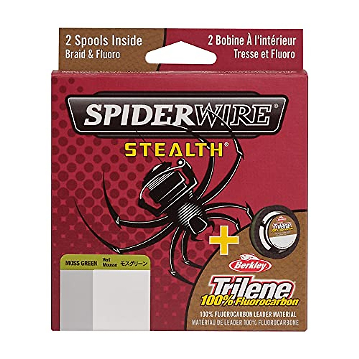 Spiderwire Berkley FireLine® Superline, Moss Green/Clear, 8lb | 3.6kg, 125yd | 114m Fishing Line, Suitable for Freshwater Environments