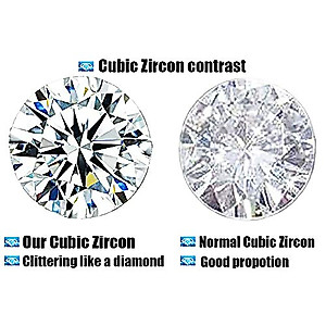 VPKJewelry 2.40 ct Real 925 Sterling Silver Wedding Engagement Crown 2 pc set Ring The best gifts for Women Ladies (7.5)