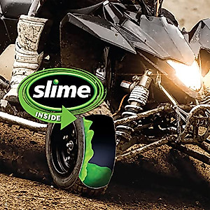 Slime 10194 Tire and Tube Sealant, Puncture Repair, 2-in-1, Prevent and Repair Flat Tires, for ATVs, UTVs, Lawn Mowers, Tractors, Trailers, Eco-Friendly, 32oz bottle