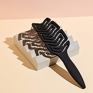 The Hair Edit Detangle and Massage Brush, Hair Care Essential, Detangler, Great for Wet Hair, Scalp Massager, Lightweight, For All Hair Types