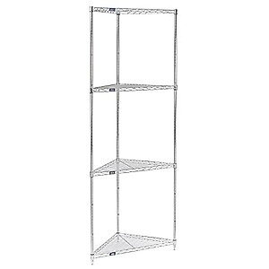 Corner Wire Shelving 32"W x 24"D x 86"H