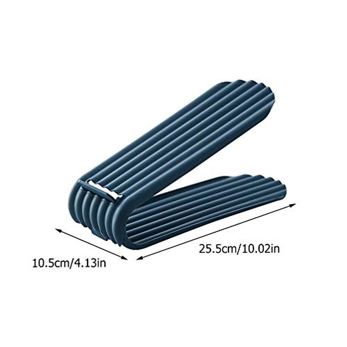 Cabilock Shoe Shelf Shoe Shelf 2 Tier Shoe Rack 4PCS Shoe Slots Organizer Shoe Rack Adjustable Shoe Stacker Space Saver for Closet Organization (Random Color) Shoe Bins Shoe Cabinet Shoe Cabinet