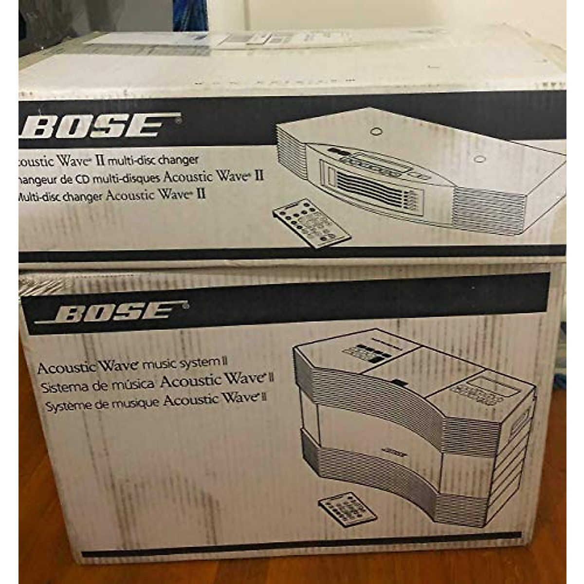 Bose Acoustic Wave Music System II and Acoustic Wave System II 5-CD Changer - Graphite Gray, Black (Renewed)