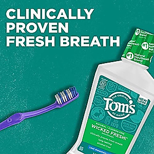 Tom's of Maine Long Lasting Wicked Fresh Mouthwash, Cool Mountain Mint - 16 oz - 2 pk by Tom's of Maine