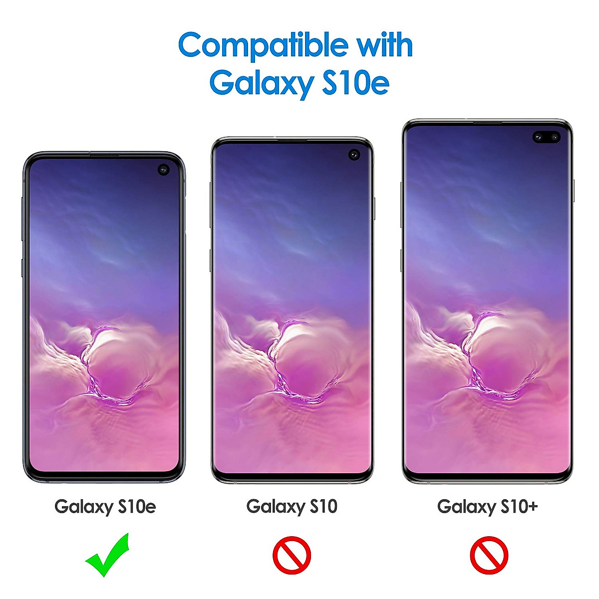 JETech Slim Fit Case for Samsung Galaxy S10e, Thin Phone Cover with Shock-Absorption and Carbon Fiber Design (Black)