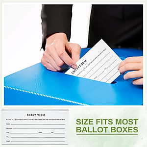 Yeaqee 800 Pcs Raffle Ticket Sheets 5.12'' x 2.76'' Raffle Tickets for Contests Blank Entry Forms Collect Name Address Phone Number Email for Lotteries Prize Game Ballots School Events(White)