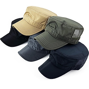 Redsharks Womens Army Cap Military Cap for Mens Castro Patrol Corp Beige Khaki