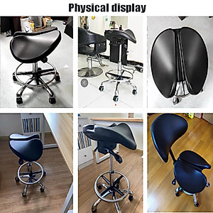 JMYSD Ergonomic Split Saddle Stool Dentist Chair Dental Stool Height Adjustable for Hospital Laboratory Salon Office Home,C2