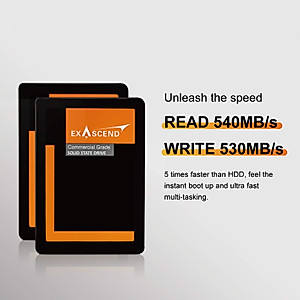 Exascend EXSC3 2TB 2.5 Inch SATA III 6Gb/s 3D NAND High Performance Internal SSD