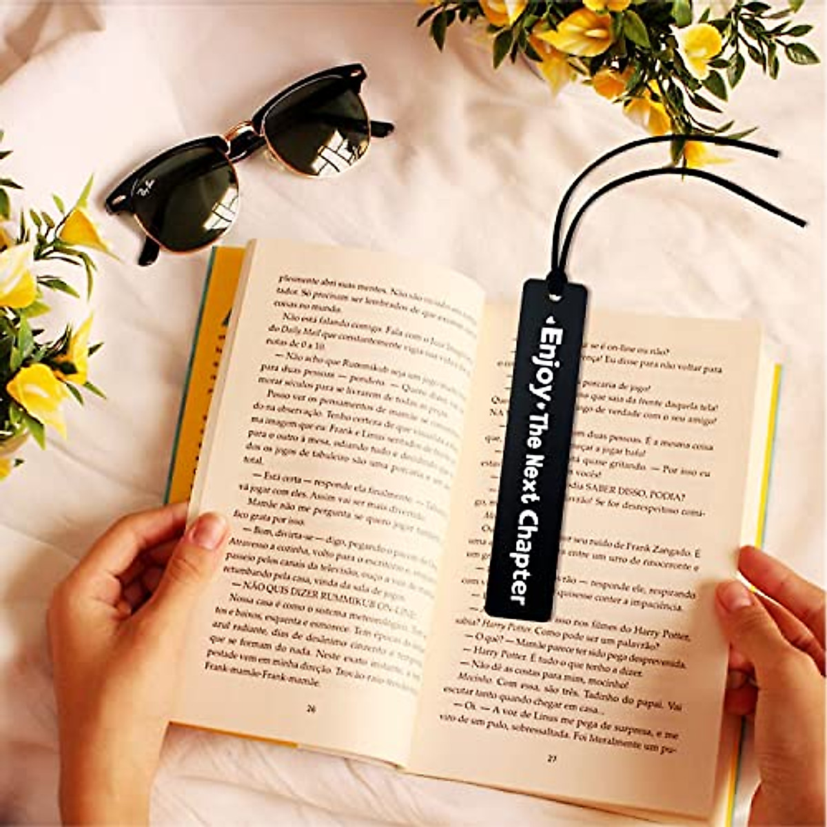 Inspirational Bookmarks (Double-Sided Engraving), Thank You Gifts for Coworkers, Men, Reminder Gifts for Women, Book Lover, Friends, Gift for Bookworm, Colleague, Her, Him-Ydbook5