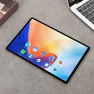 Gaeirt 10.1 Inch Tablet, 2 in 1 Tablet 5G WiFi 8MP Front 16MP Rear 100‑240V 8GB RAM 256GB ROM 8 Core CPU for Office (US Plug)