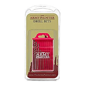 The Army Painter Drill Bit Set - 10 Small Drill Bits for Pin Vise Hand Drill - Wargamers Micro Drill Bit Set for Miniatures- Mini Twist Drill Bits