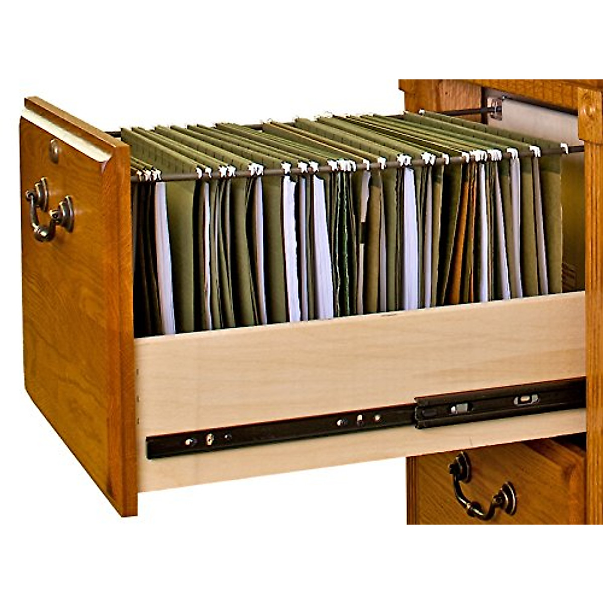 Martin Furniture Huntington Oxford 2 Drawer File Cabinet, Wheat - Fully Assembled