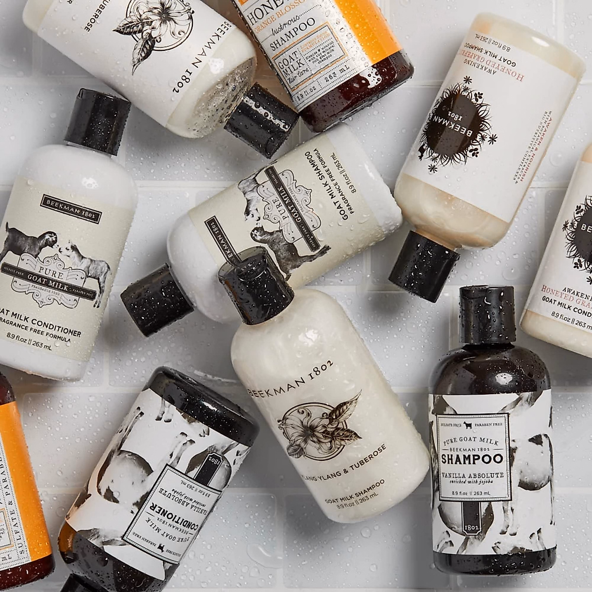 Beekman 1802 Goat Milk Shampoo, Honeyed Grapefruit - 8.9 oz - Cleanses, Nourishes & Revitalizes Dry, Damaged Hair - Color Safe - Cruelty Free